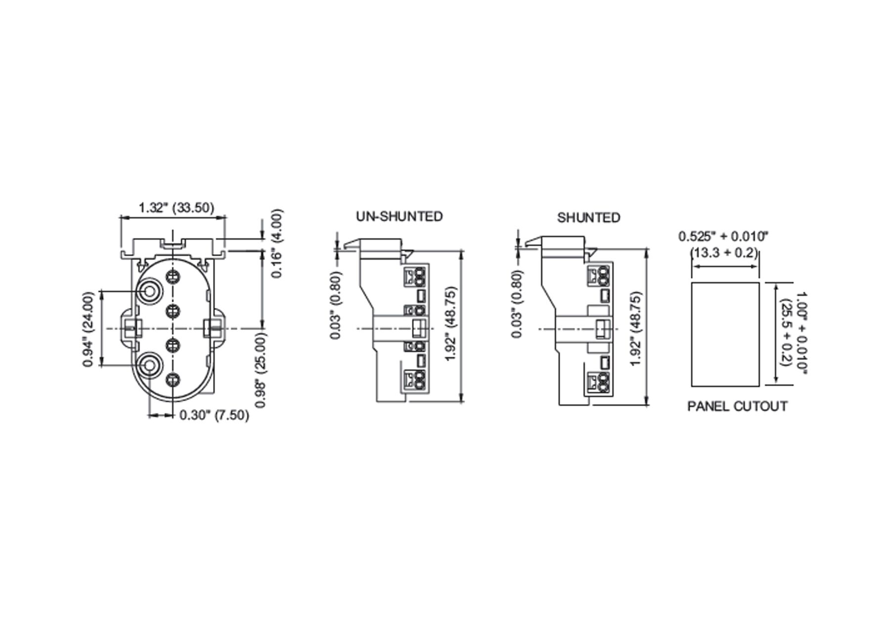 CF2G11-H9SI - 2G11 CFL Light Socket - Horizontal Snap-in Mount, 90º ...