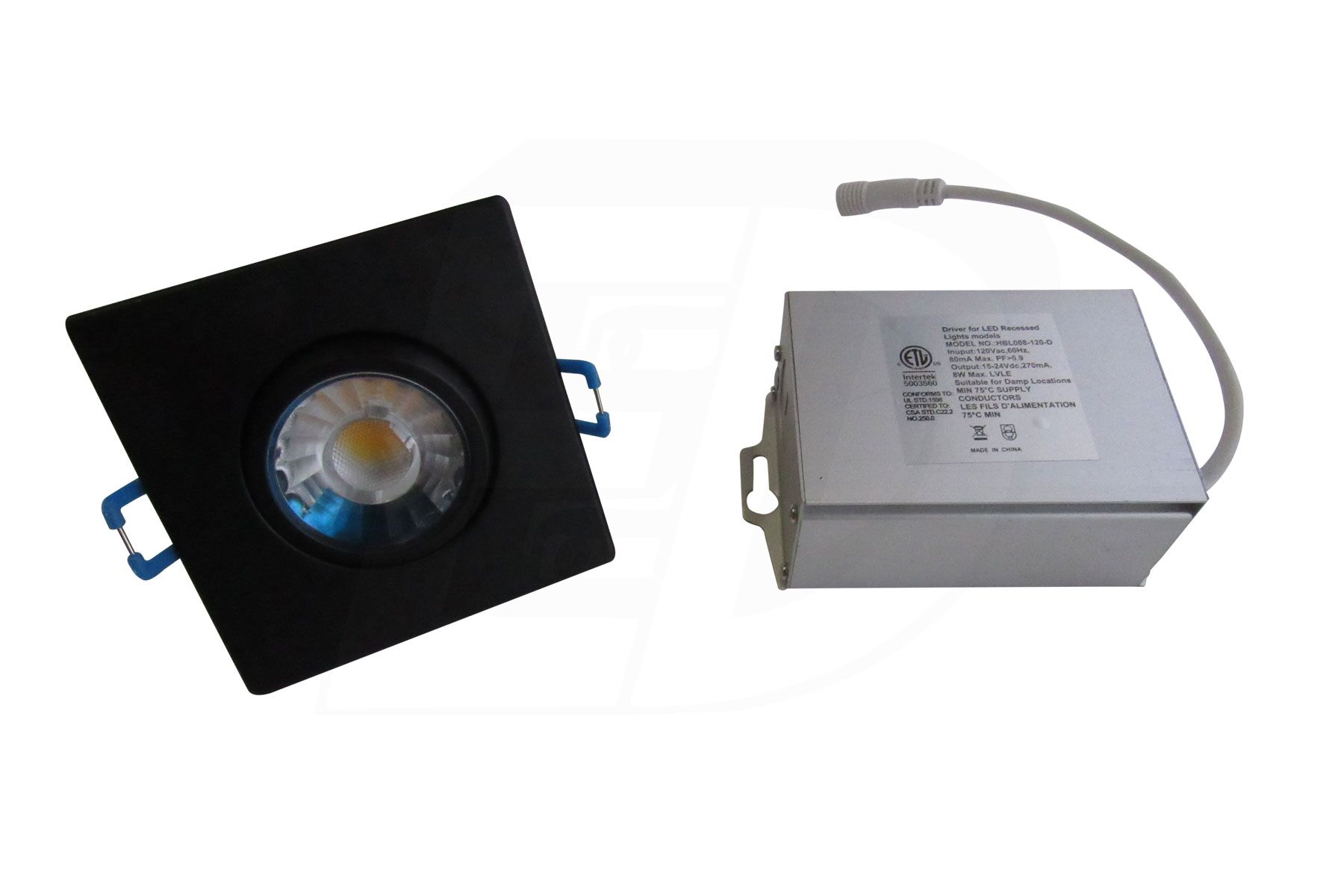 DLSGS3-613WD-BL - 3 Inch. Square Integrated LED Gimbal Recessed Light ...