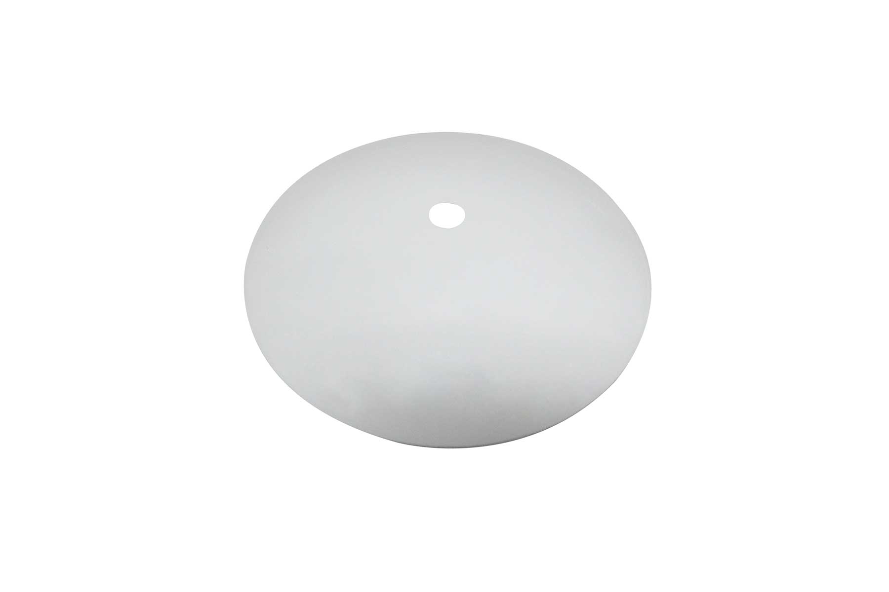 3351-13 - Light Fixture Canopy - 5" Diameter, Plain, 1 Hole White 1/8 ...