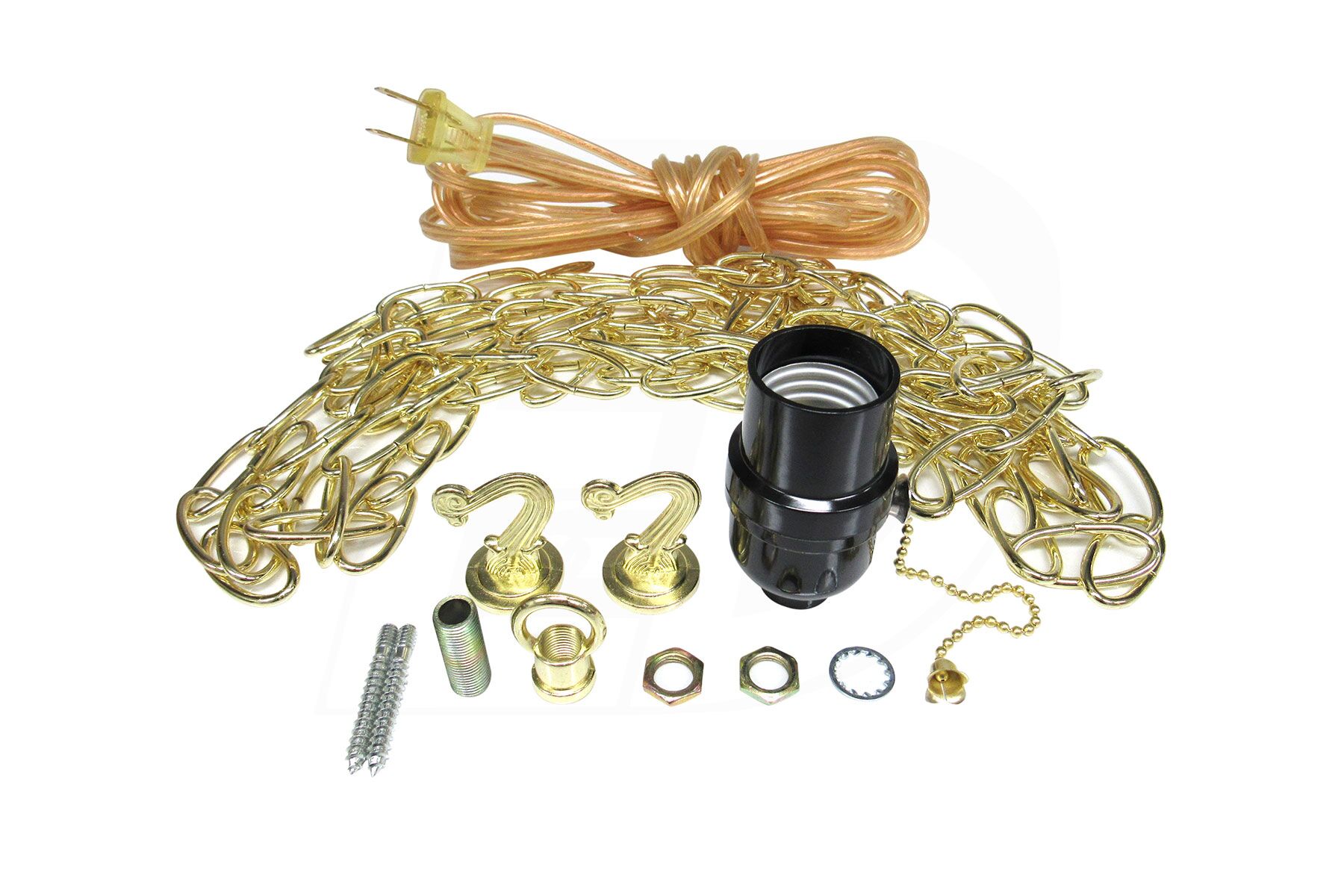 K3801-21 - Lamp Kits - Antique Brass Medium Base Lamp Holder, Hook Sets ...