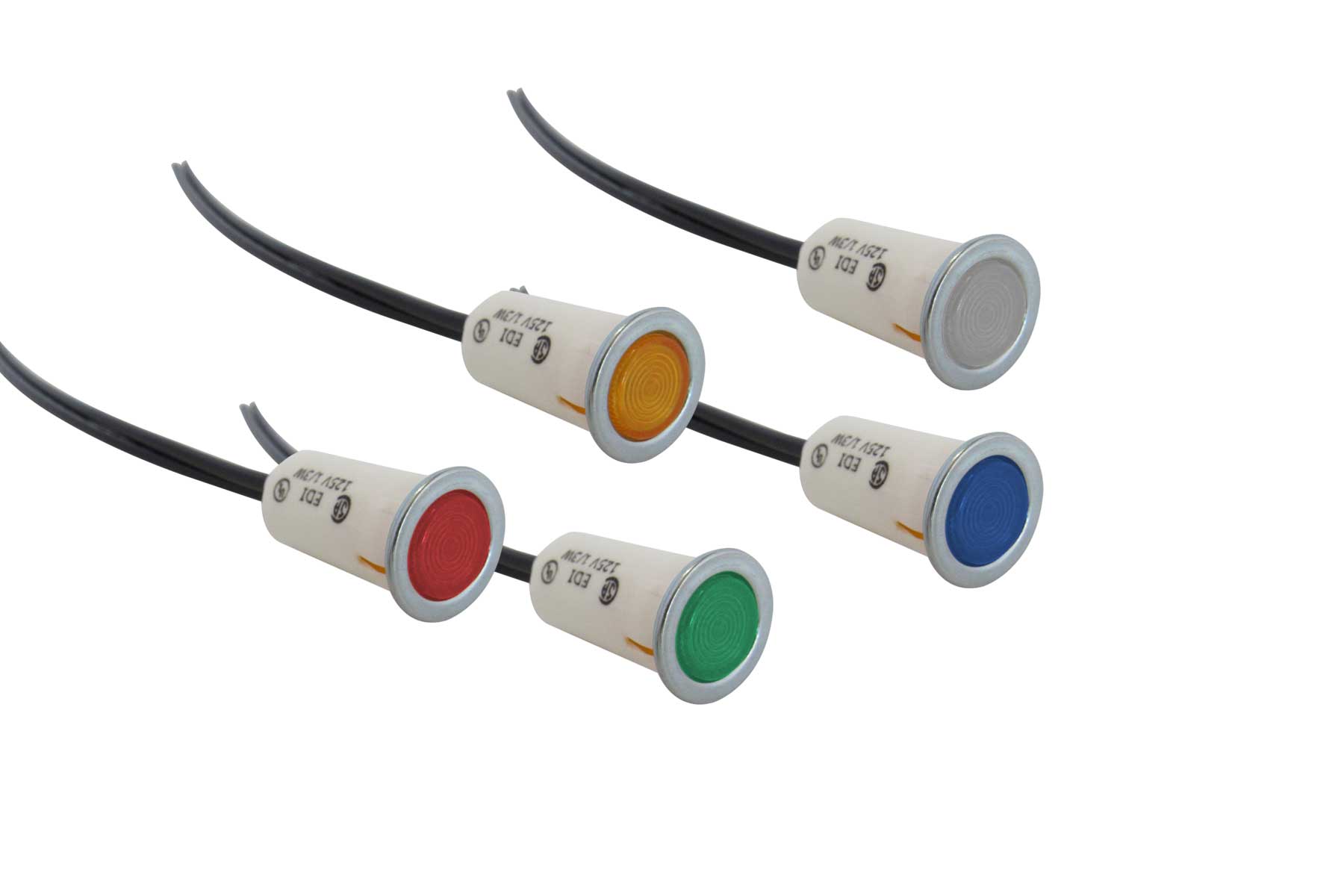 35XJ-231X-6 - 35 Series Flush High Voltage Round Indicator Light - 1/2 ...