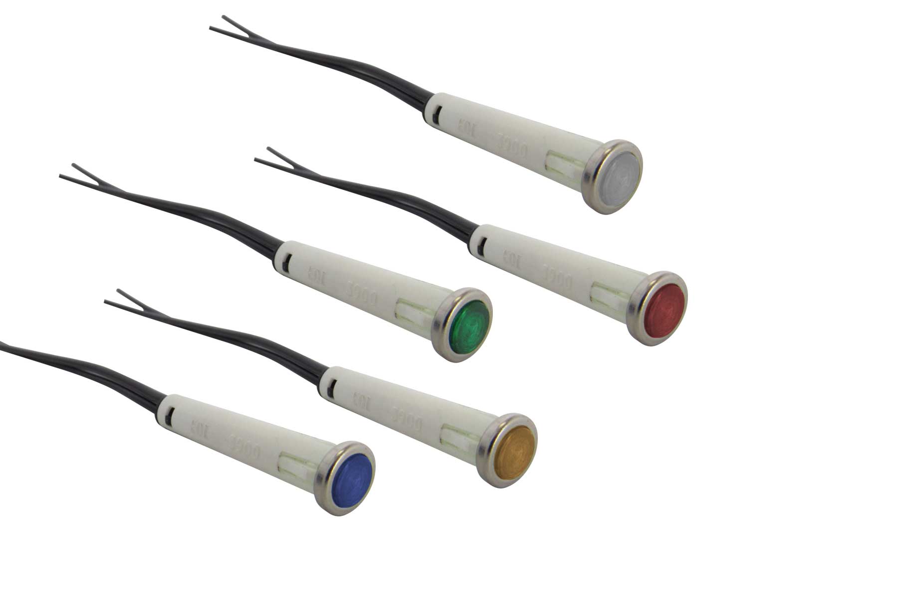 LA39UXX-231X-6 - LA39U Series AC LED Flush Round Indicator Light - Snap ...