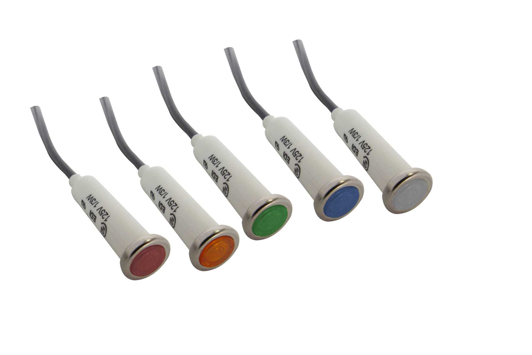 41G1-231X-6 - 41 Series Flush Round Indicator Light - Quick Mount - 5/ ...