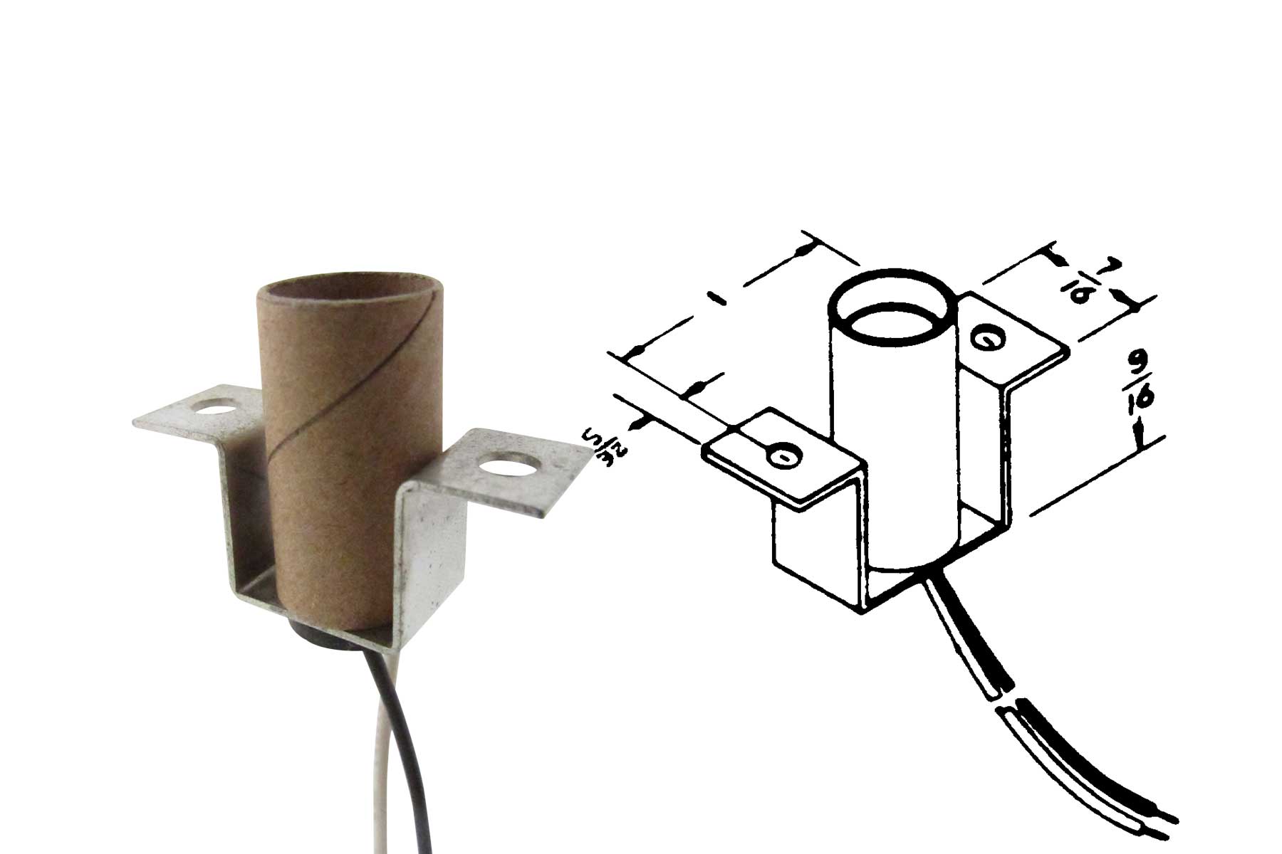 02-00 Series - Miniature Bayonet Base Socket - 75W 125V - Insulated ...