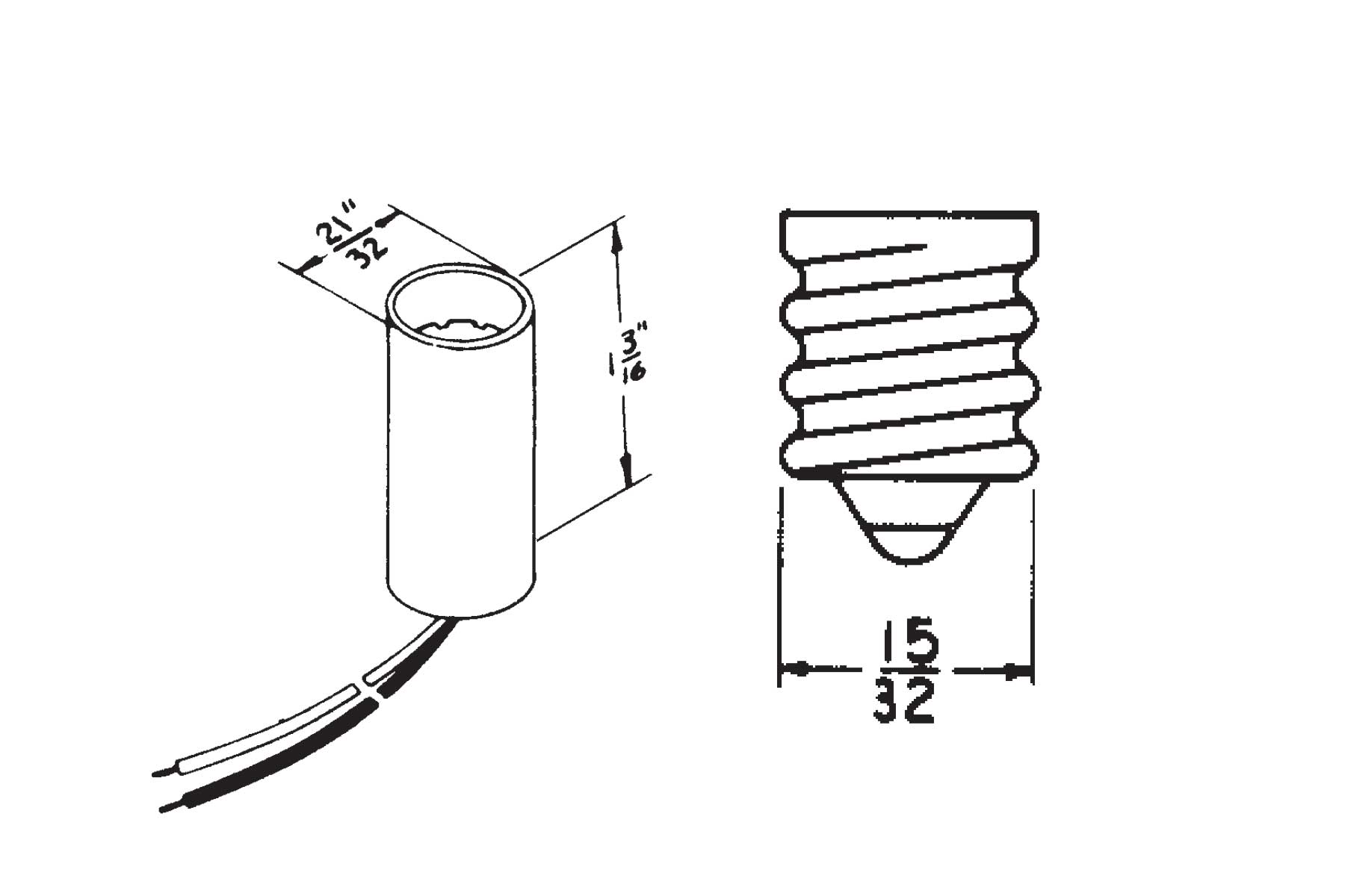04-00 Series - Miniature Candelabra Screw Base Socket - 75W 125V ...