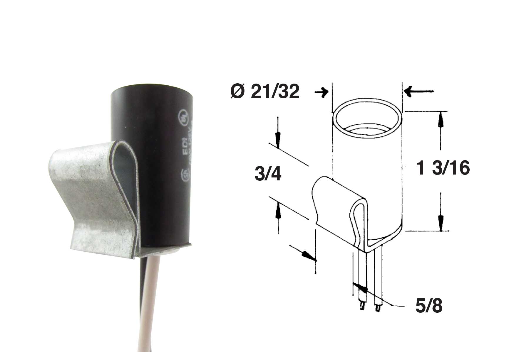 04-00 Series - Miniature Candelabra Screw Base Socket - 75W 125V ...