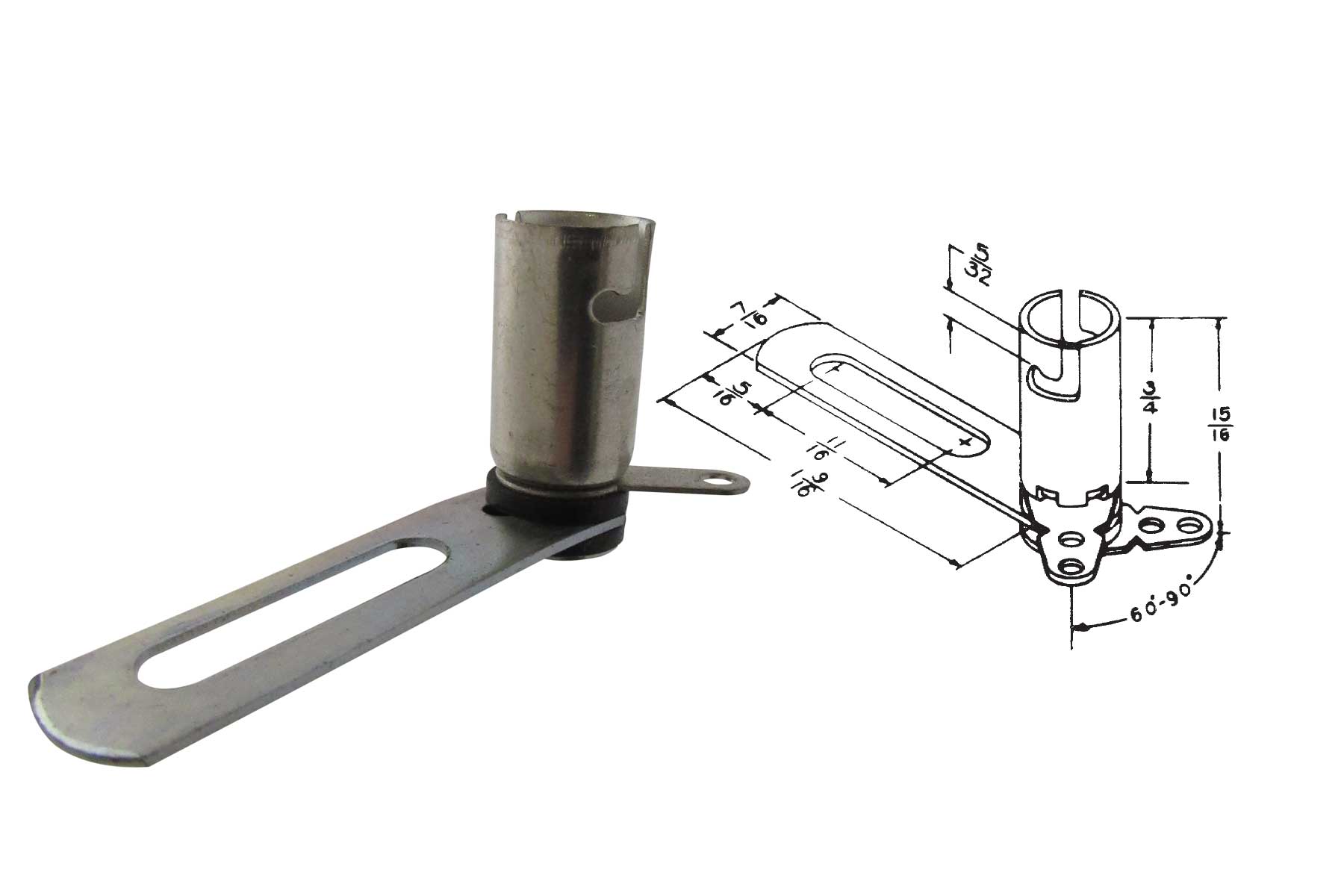 07-00-1 Series - Miniature Bayonet Base Socket - 10W 12V - Grounded ...