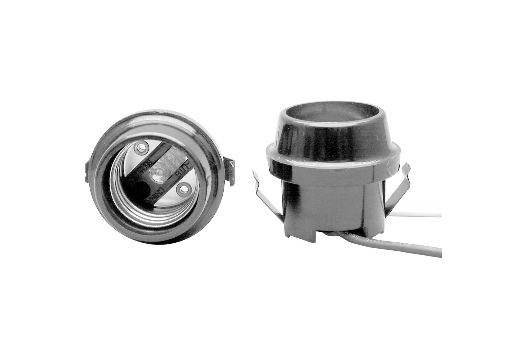 IS243-18ENB - Medium Base Tapered Top Flanged Phenolic Keyless ...