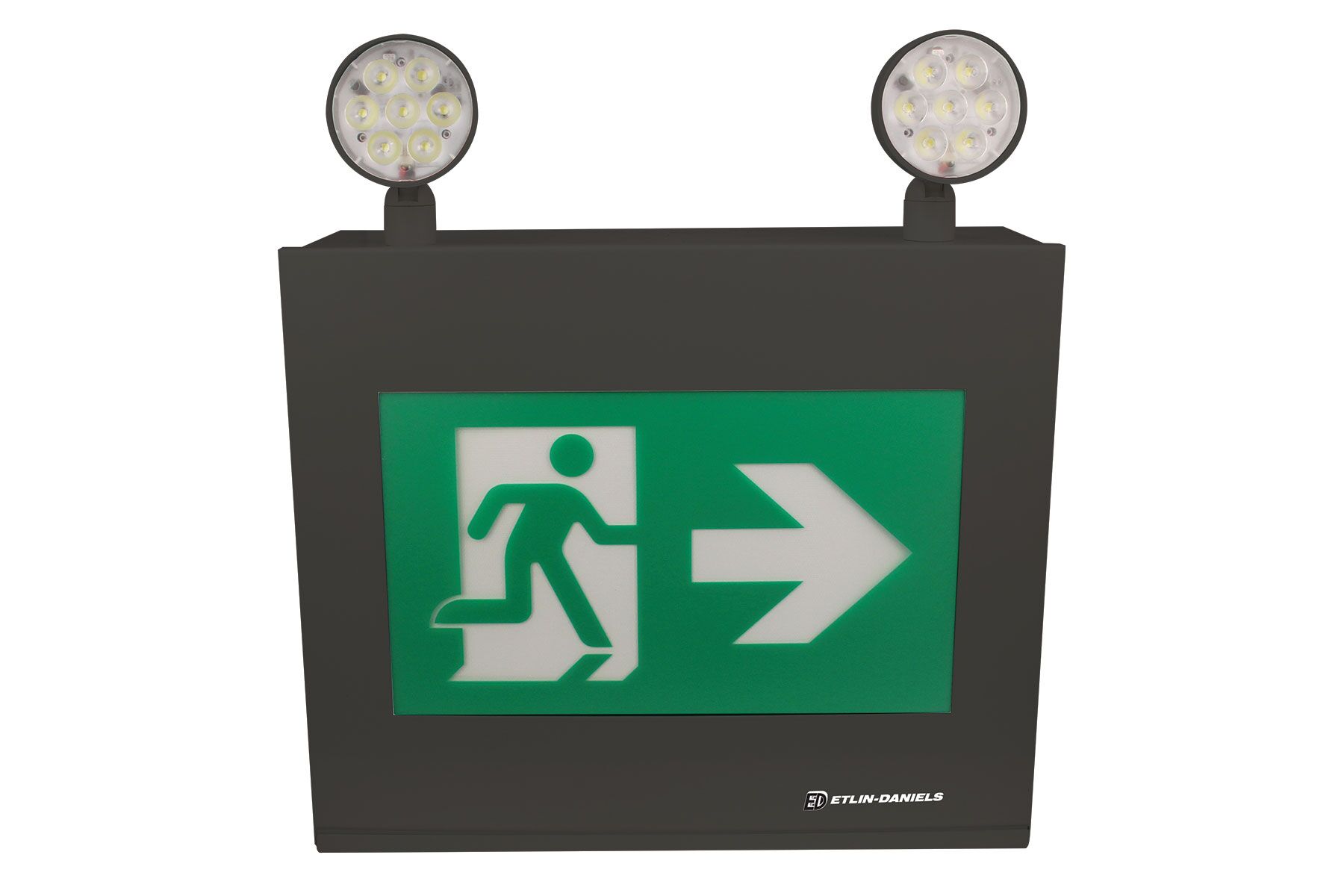 EC3500BLM-A13U24-BB-GU-10RC - LED Running Man Exit Sign with Combo ...