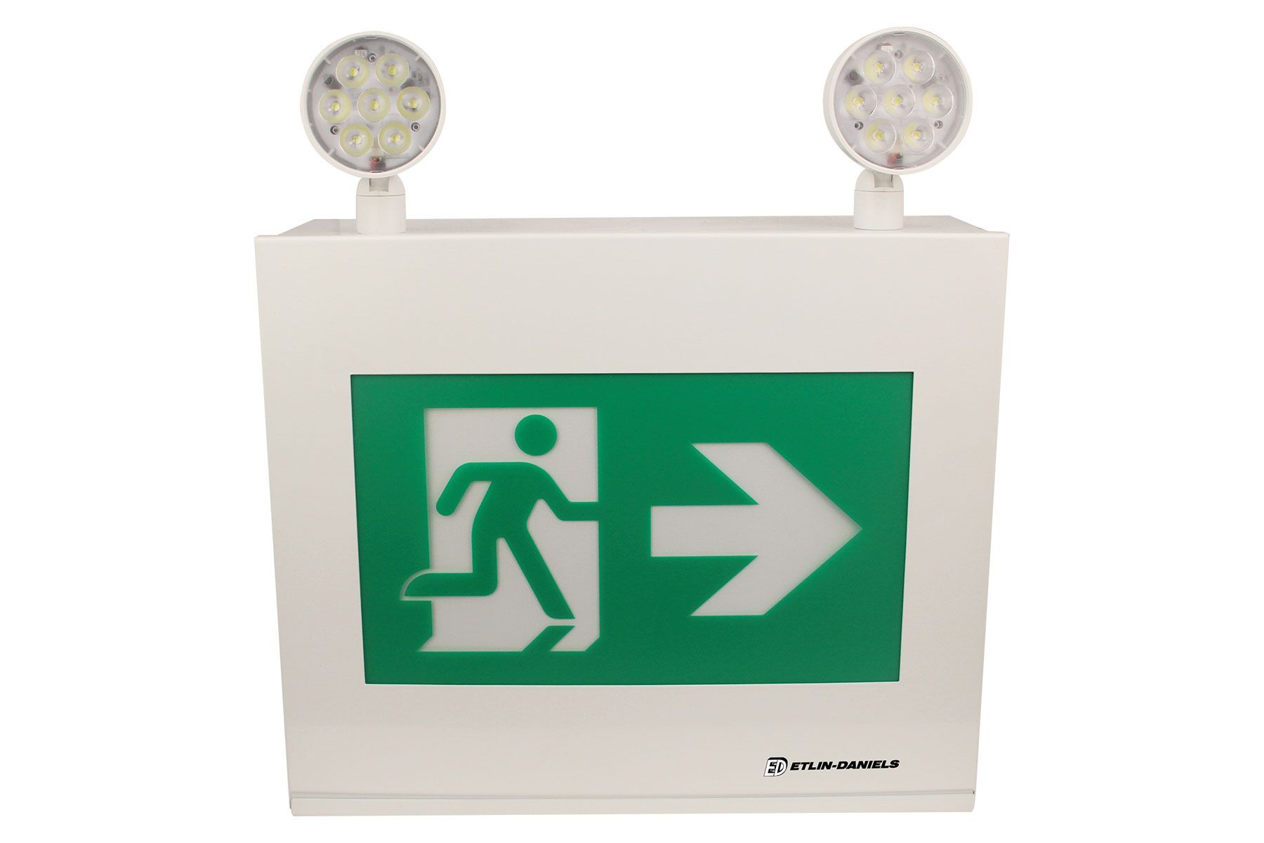 EC3500WHM-A13U24-BB-GU-10RC - LED Running Man Exit Sign with Combo ...
